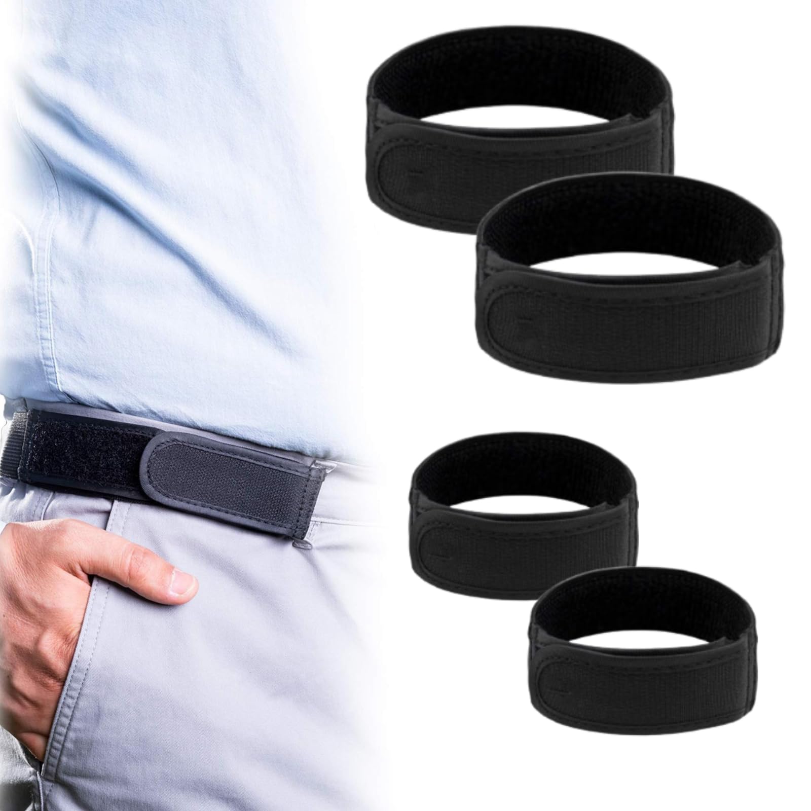 WPNCYK 2 Sets Beltbro for men, No buckle belts for men, Belt bro for ...