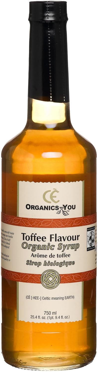 Amazon.com : CE Organic Fair Trade, Organic Toffee Flavoring Syrup, 25. ...
