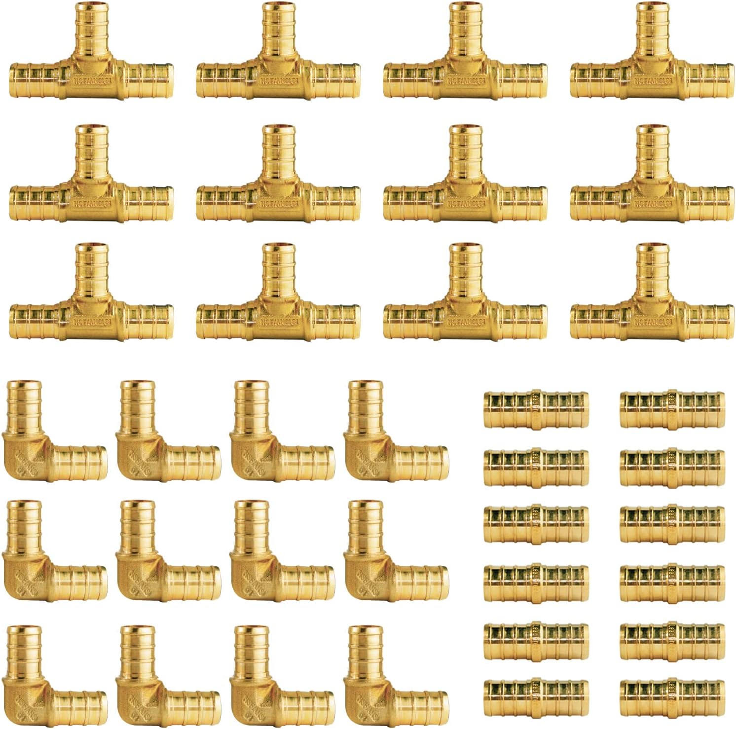 Amazon.com: 25 PIECES XFITTING 1/2" PEX TUBING BEND SUPPORTS METAL WITH ...