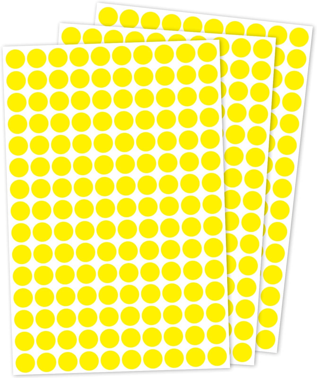 Amazon.com : 3000 Pack, 0.375" Round Colored Dot Stickers Labels ...