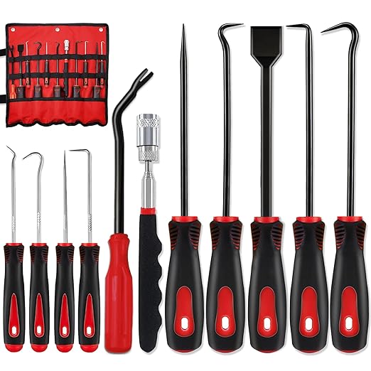 KEZE 11Pcs Precision Pick & Hook Set with Scraper and Magnetic ...