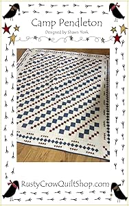 Amazon.com: Camp Pendleton Quilt Pattern by Rusty Crow Quilt Shop 50X60 : Arts, Crafts & Sewing