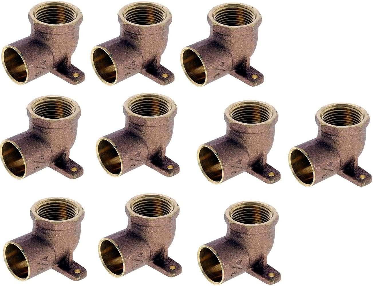 (10-Pack) EZ-Fluid 3/4-inch Nominal Copper Sweat X 3/4" Fip Threaded ...