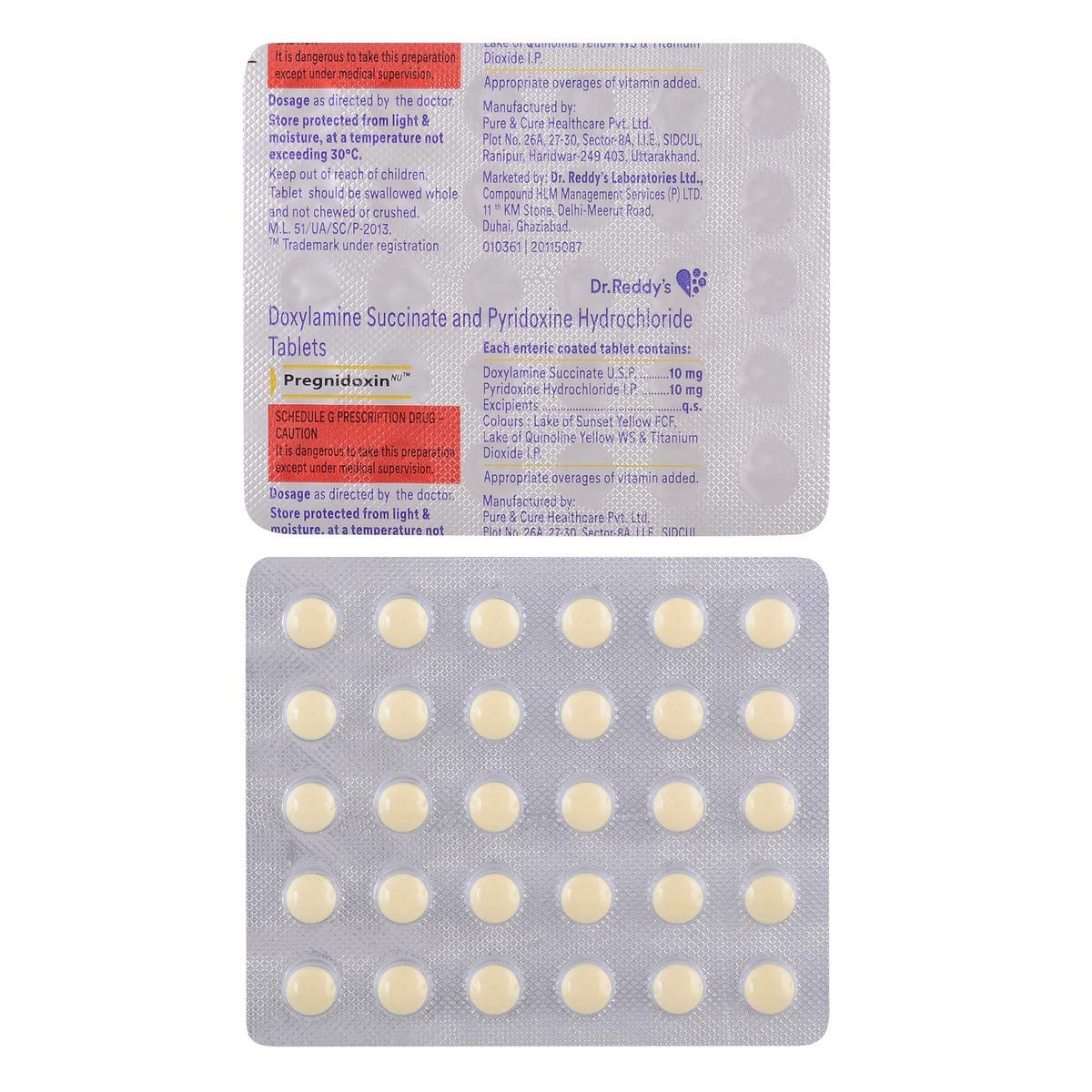 Pregnidoxin NU 10mg - Strip of 30 Tablets : Amazon.in: Health ...