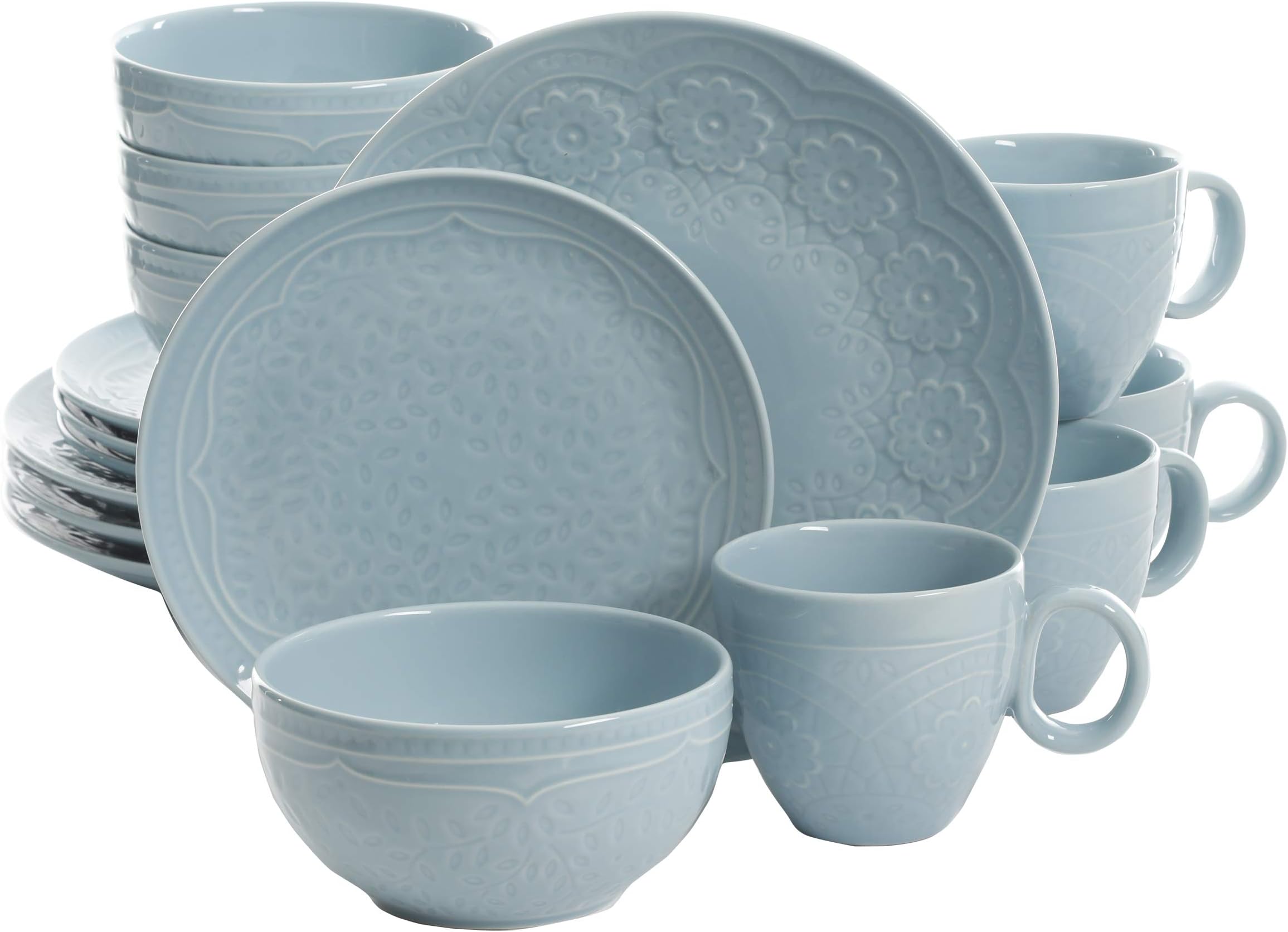 Amazon.com | Signature Housewares 4 Piece Sorrento Collection Stoneware ...