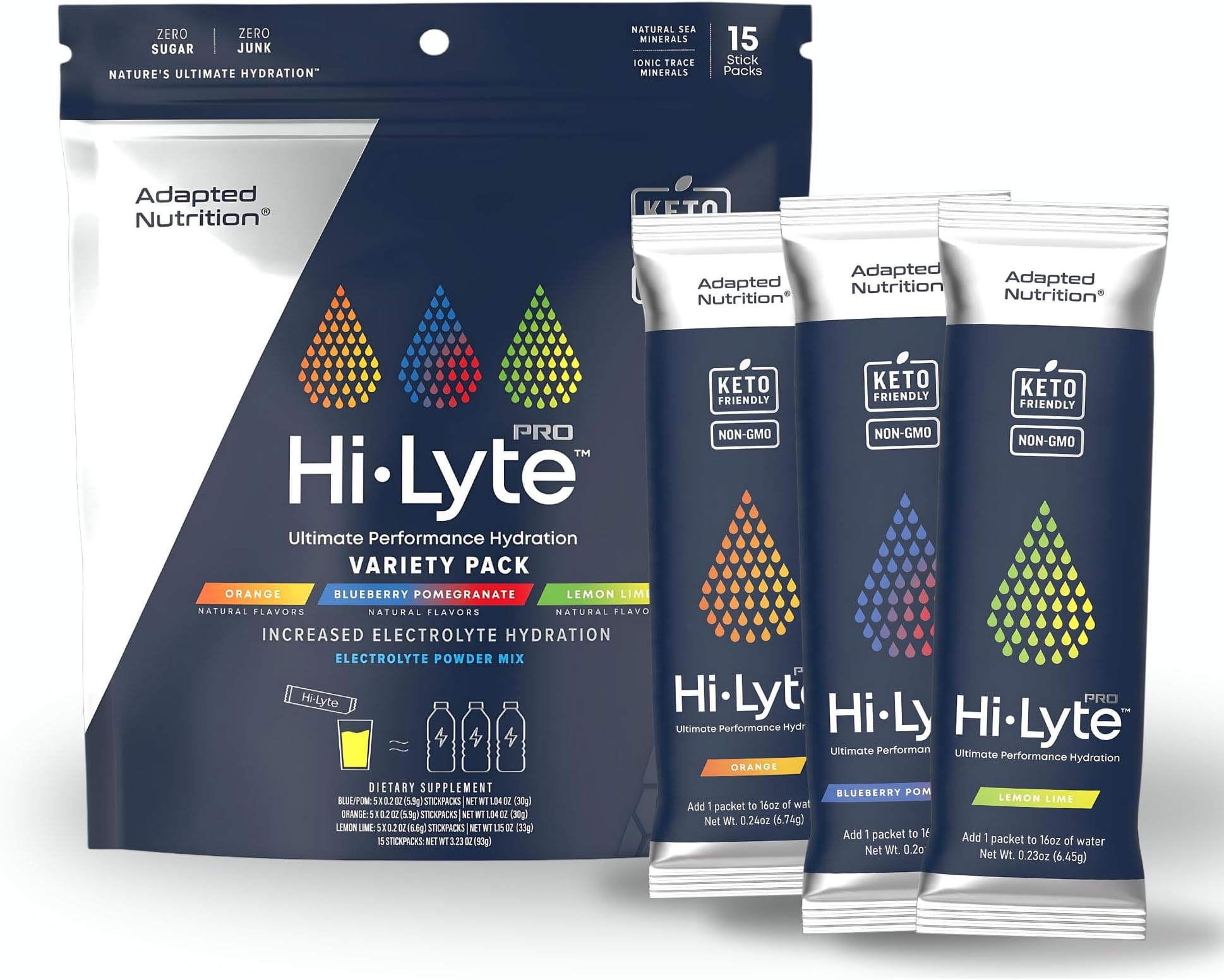 Amazon.com: Hi-Lyte Pro Hydration Packets - 15 Individual Drink Packets ...