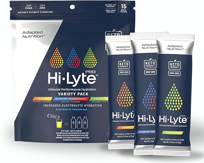 Amazon.com: Adapted Nutrition Hi-Lyte Pro Hydration Packets - 15 ...