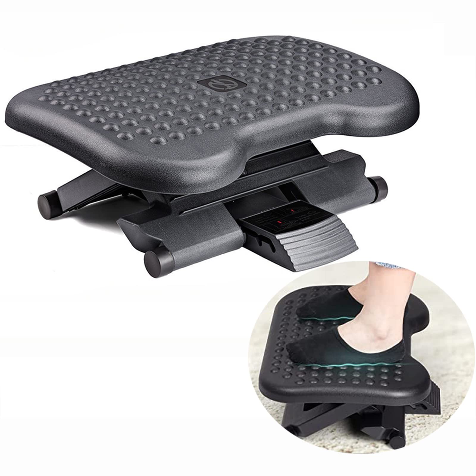 Buy CHOT Adjustable Under Desk Footrest with Three Height Levels and 30 ...