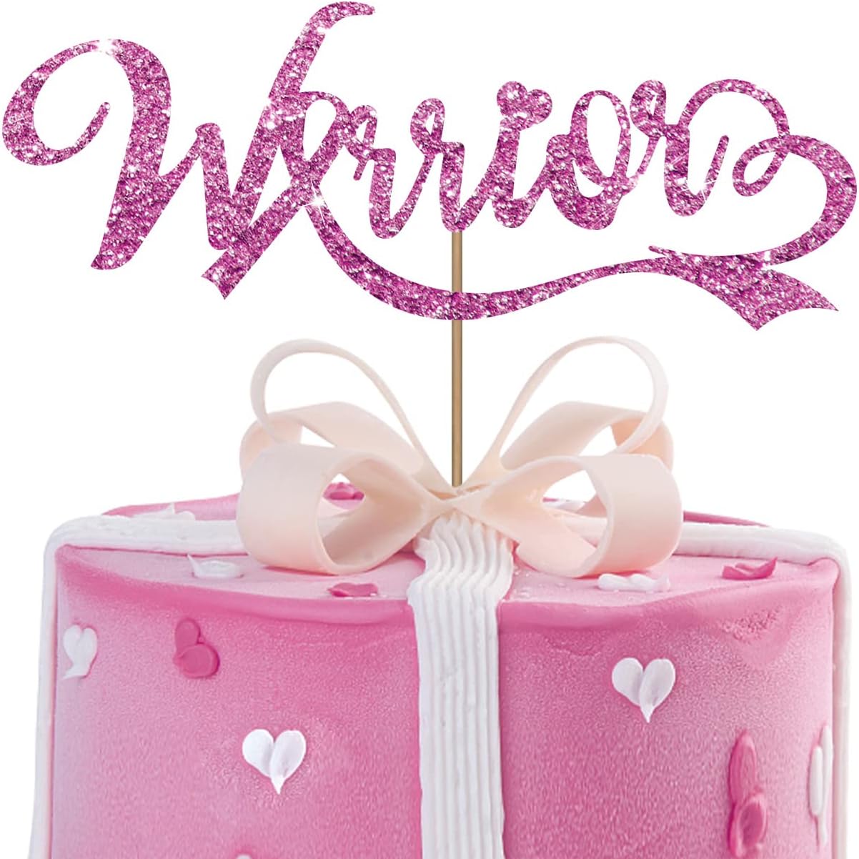 Amazon.com: Warrior Cake Topper, Breast Cancer Awareness Cake Decor ...