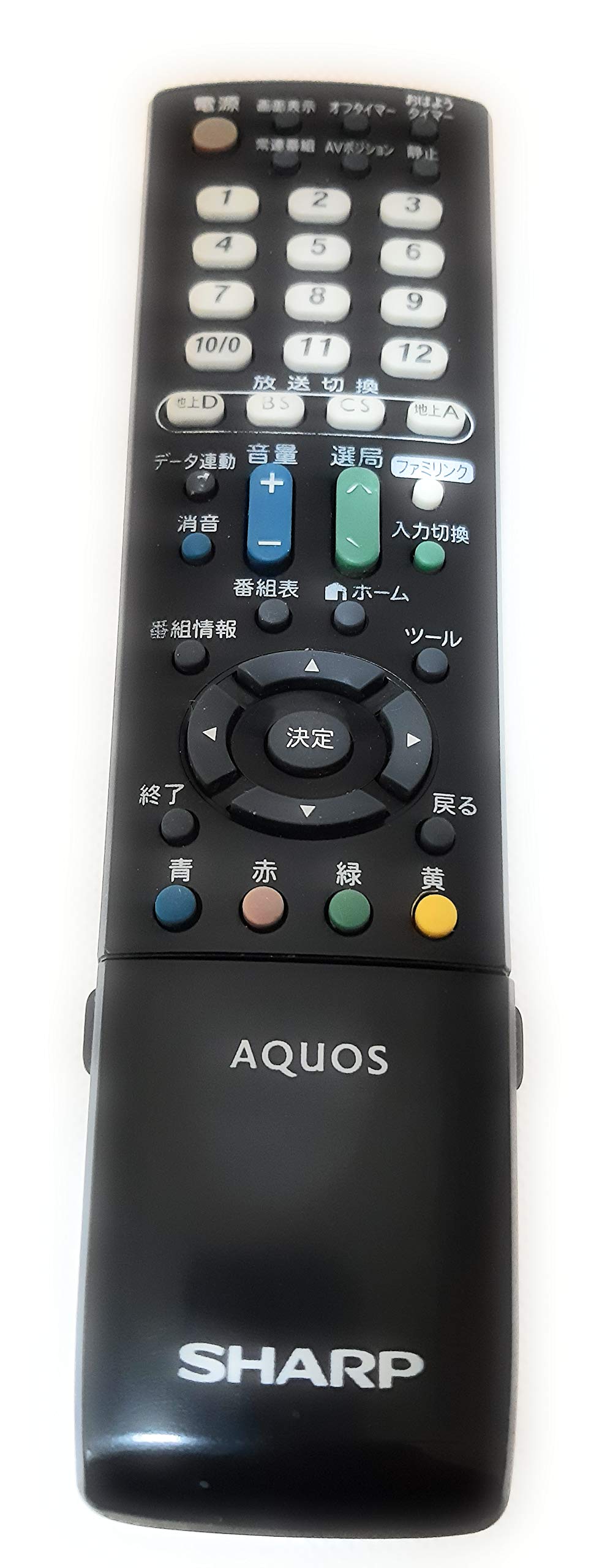 【未使用 中古品】シャープ[SHARP]　オプション・消耗品　【0106380347】　液晶テレビ用　リ (中古品) Amazon | シャープ 液晶テレビ(AQUOS) 純正リモコン GA952WJSA