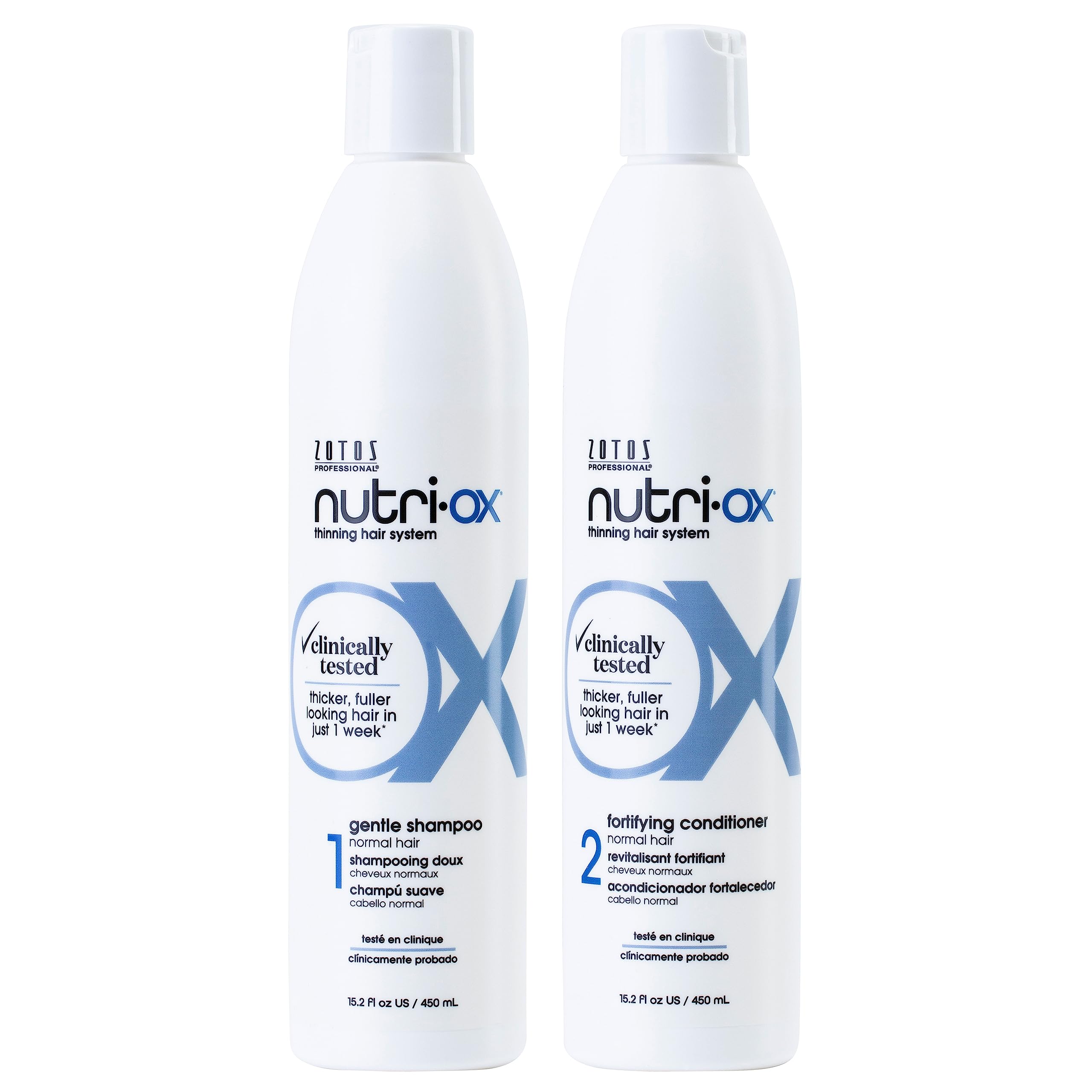 Amazon.com: NUTRI-OX Gentle Shampoo & Conditioner | Thicker, Fuller ...