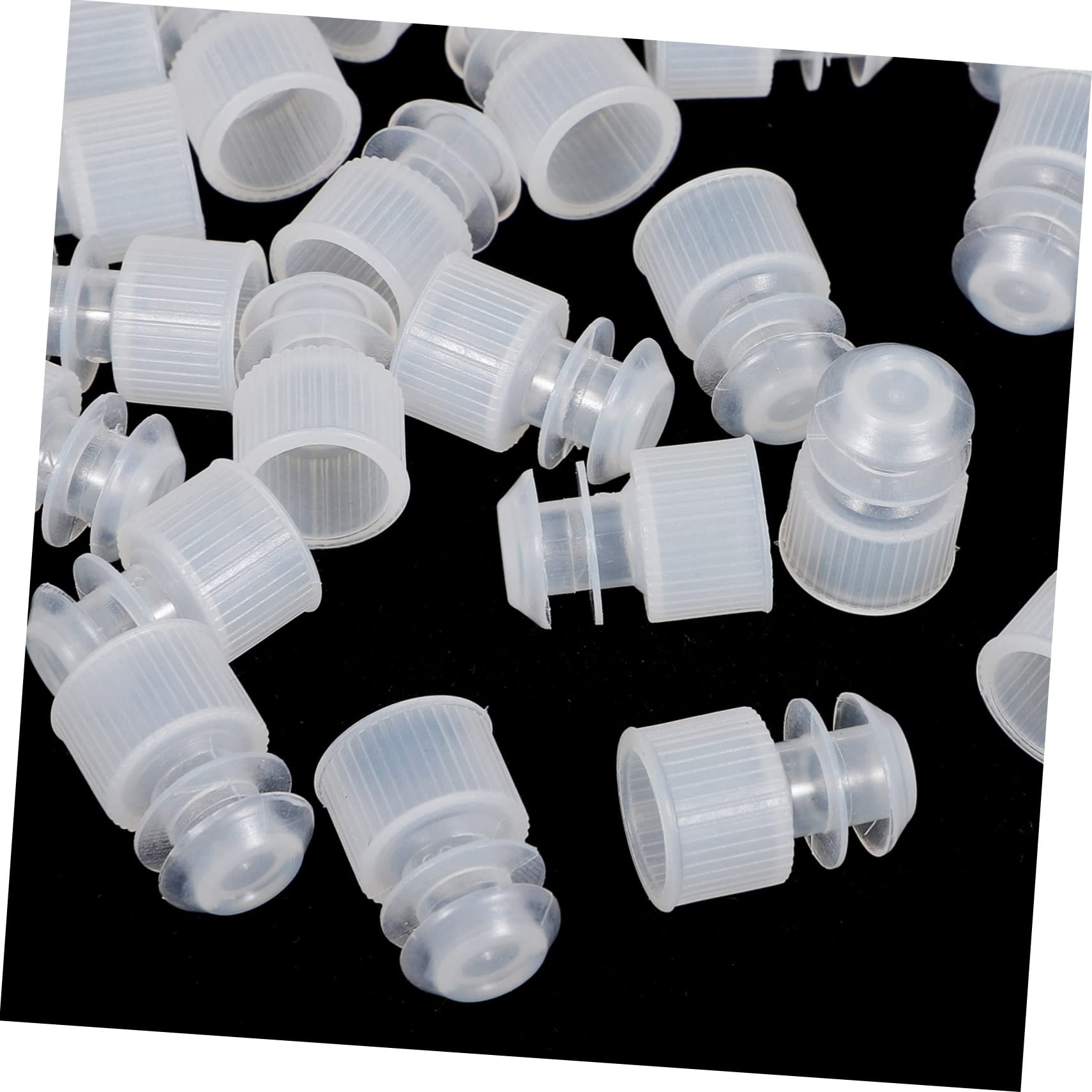 Test Tube Plug Waterproof Anti High Temperature White Solid Rubber