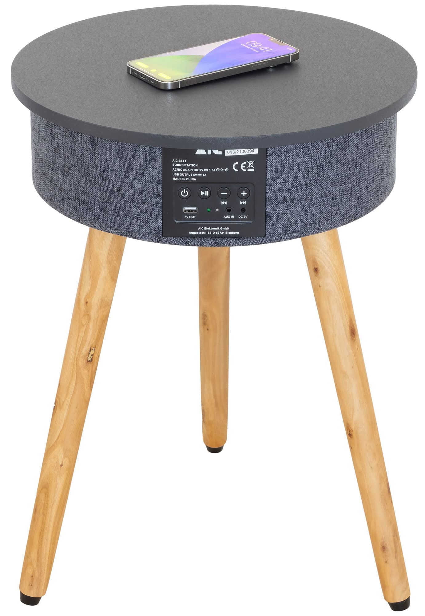 Buy AIC Elektronik BTT1 Smart Table - QI Wireless Charging Portable ...