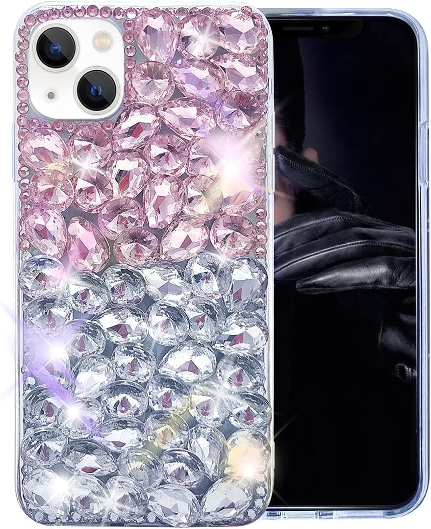 Amazon.com: Bonitec Glitter Luxury 3D Diamond Phone Case for Women ...