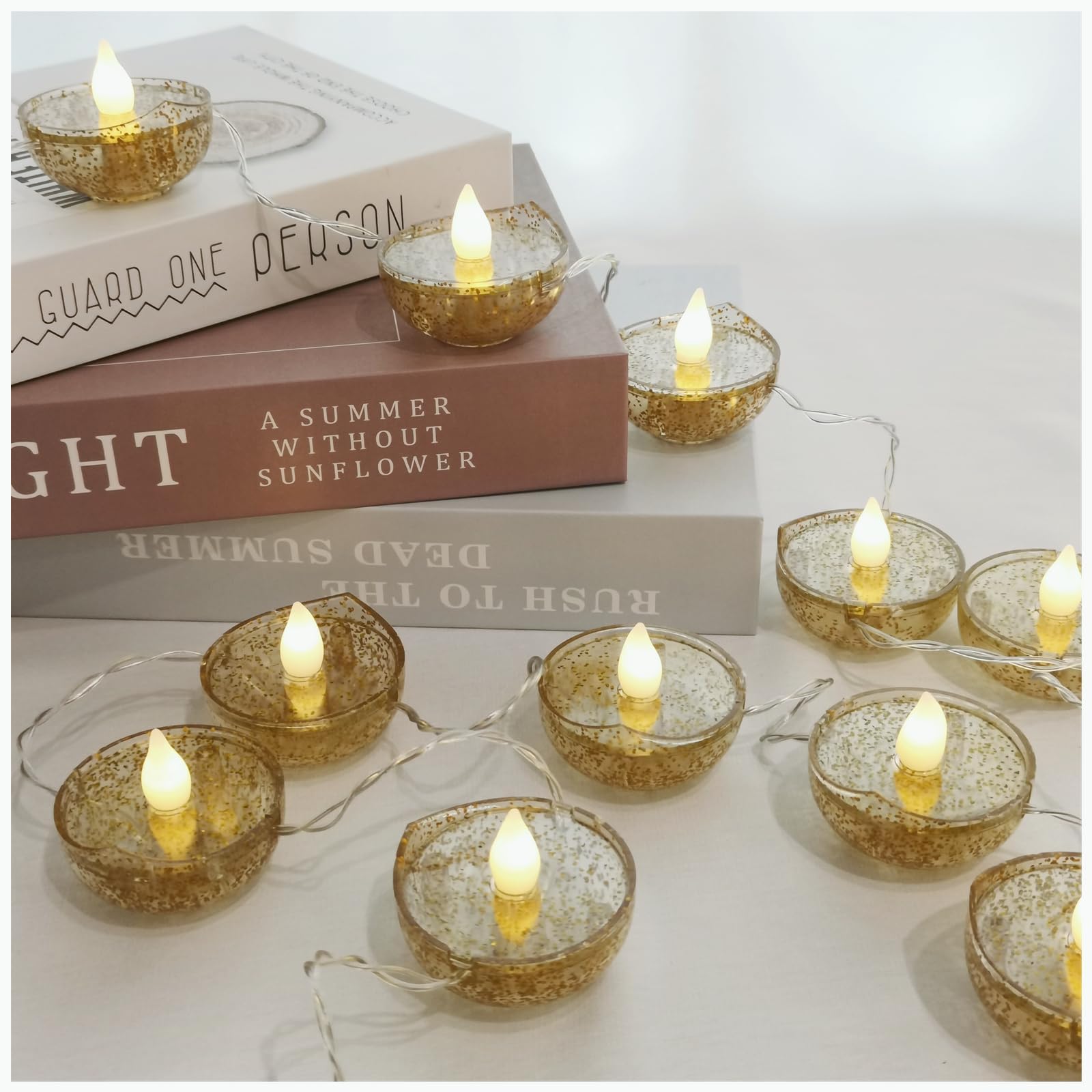 Amazon.com: ElodieAu Diwali Diyas String Lights Decorations, Happy ...
