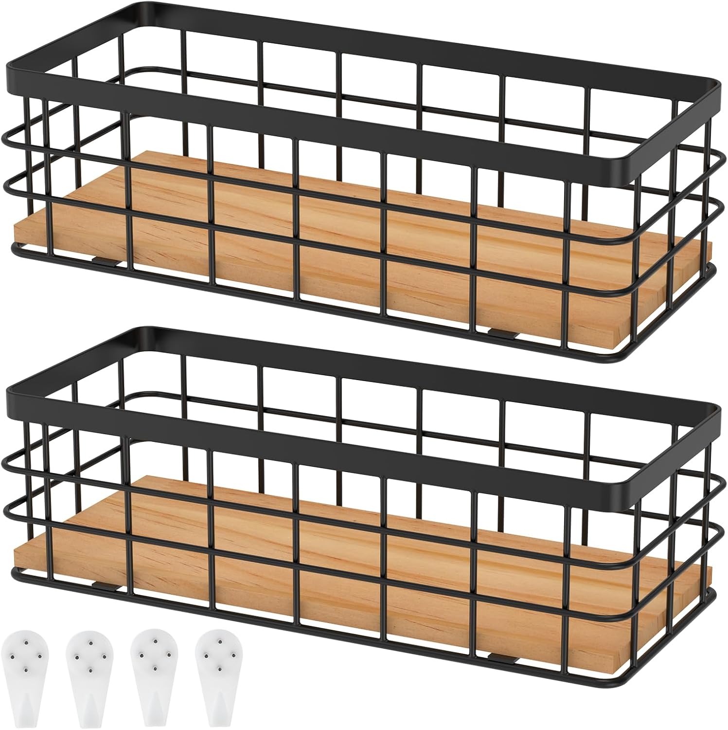 Amazon.com - Small Metal Wire Storage Basket, 2 Pack Hanging Basket for ...