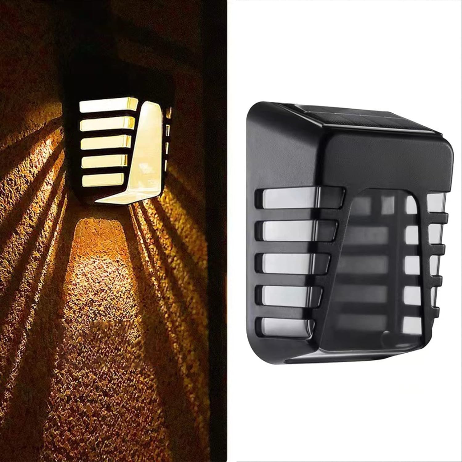 Solar Lights for Outside Patio,Solar Step Light Waterproof Fence Lights ...