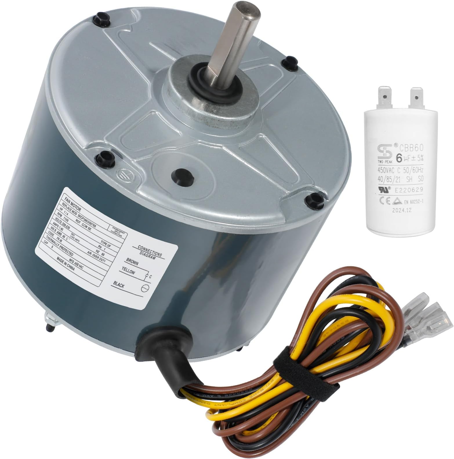 Emerson Trane 1/8 HP 208-230v FAN MOTOR K55HXHWM-8900 - Amazon.com