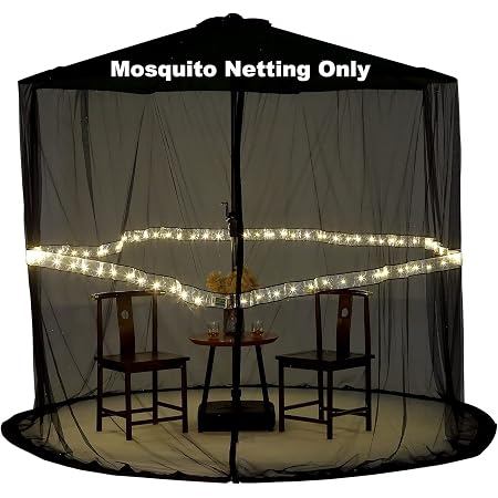 Amazon.com : Pure Garden Patio Umbrella Mesh Screen for 10-11’ Patio ...