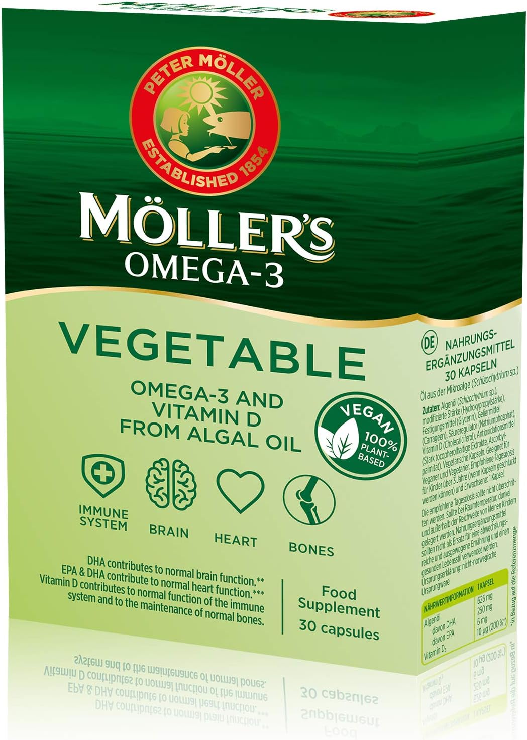 Moller’s ® | Omega 3 Algae Capsules | 100% Plant-Based | Nordic Omega-3 ...