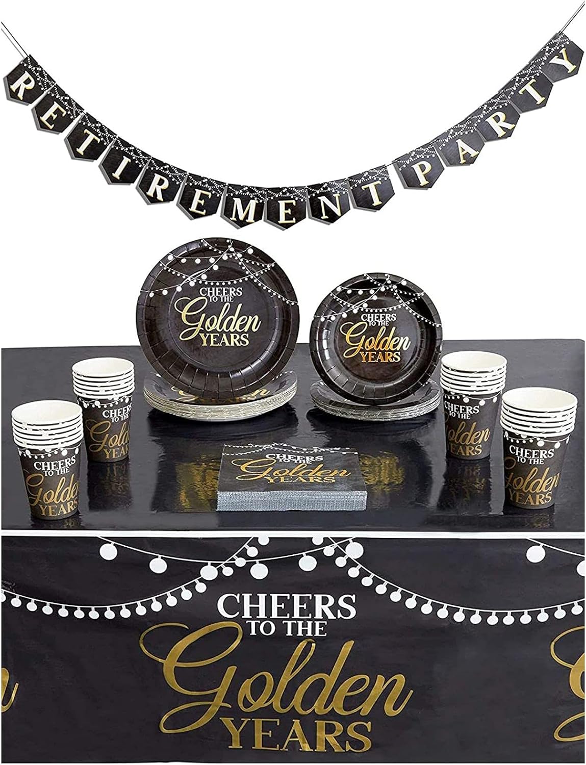 Amazon.com: Sparkle and Bash Cheers to the Golden Years Retirement ...