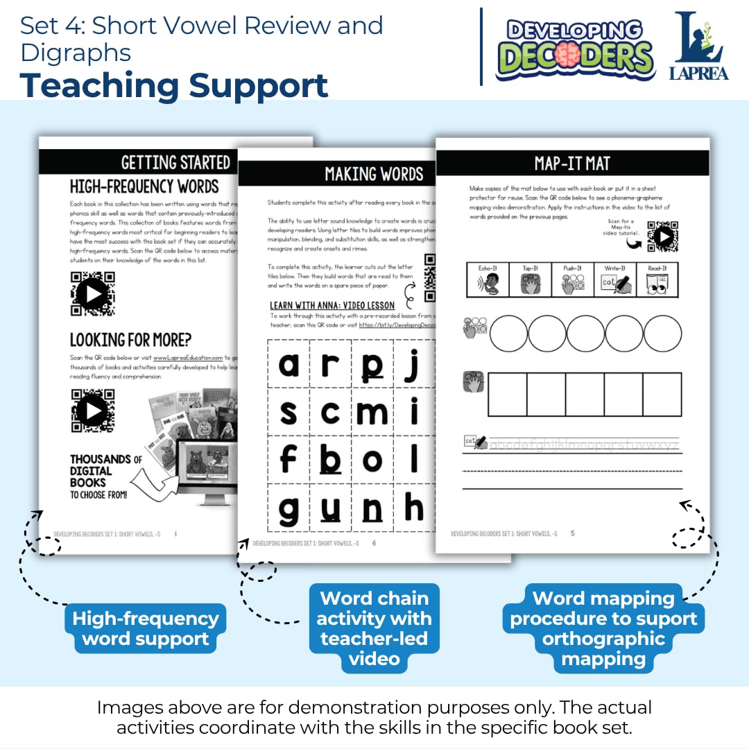 Snapklik.com : Decodable Readers: 15 Digraphs And Short Vowel Review ...