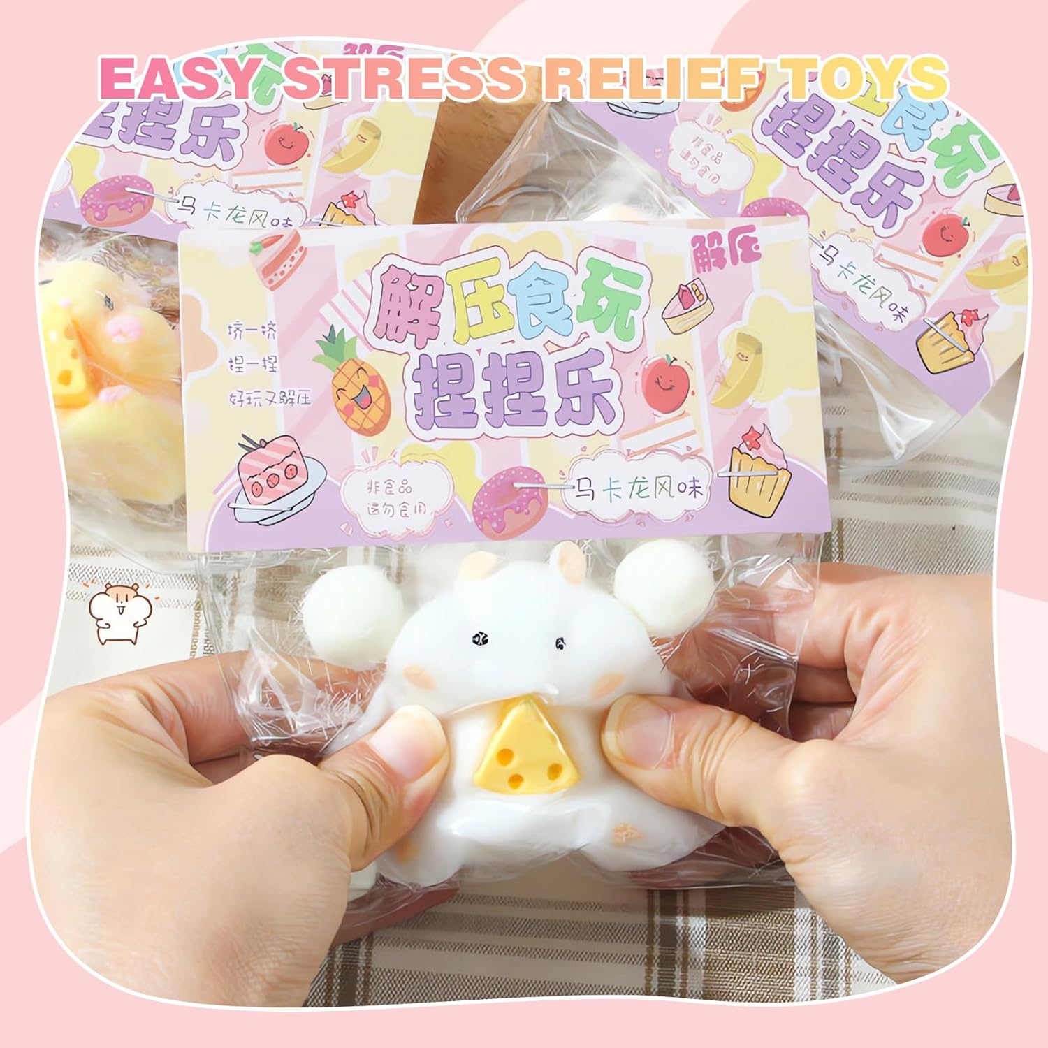 2PC Taba Cat Squishy Squeeze Toys, Squishy Fidget Toys, Taba Squishy, Taba Cat Hamster Squishy ...