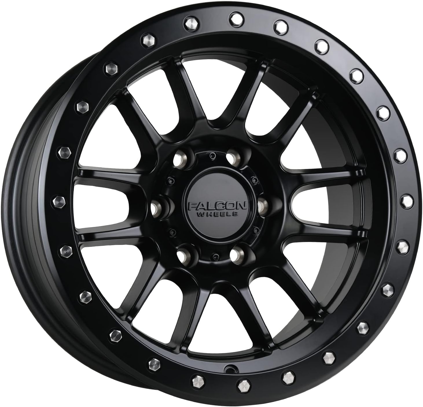 Amazon.com: Falcon Wheels Falcon Off-road Wheels T7 17x9 ET 0mm Offset ...
