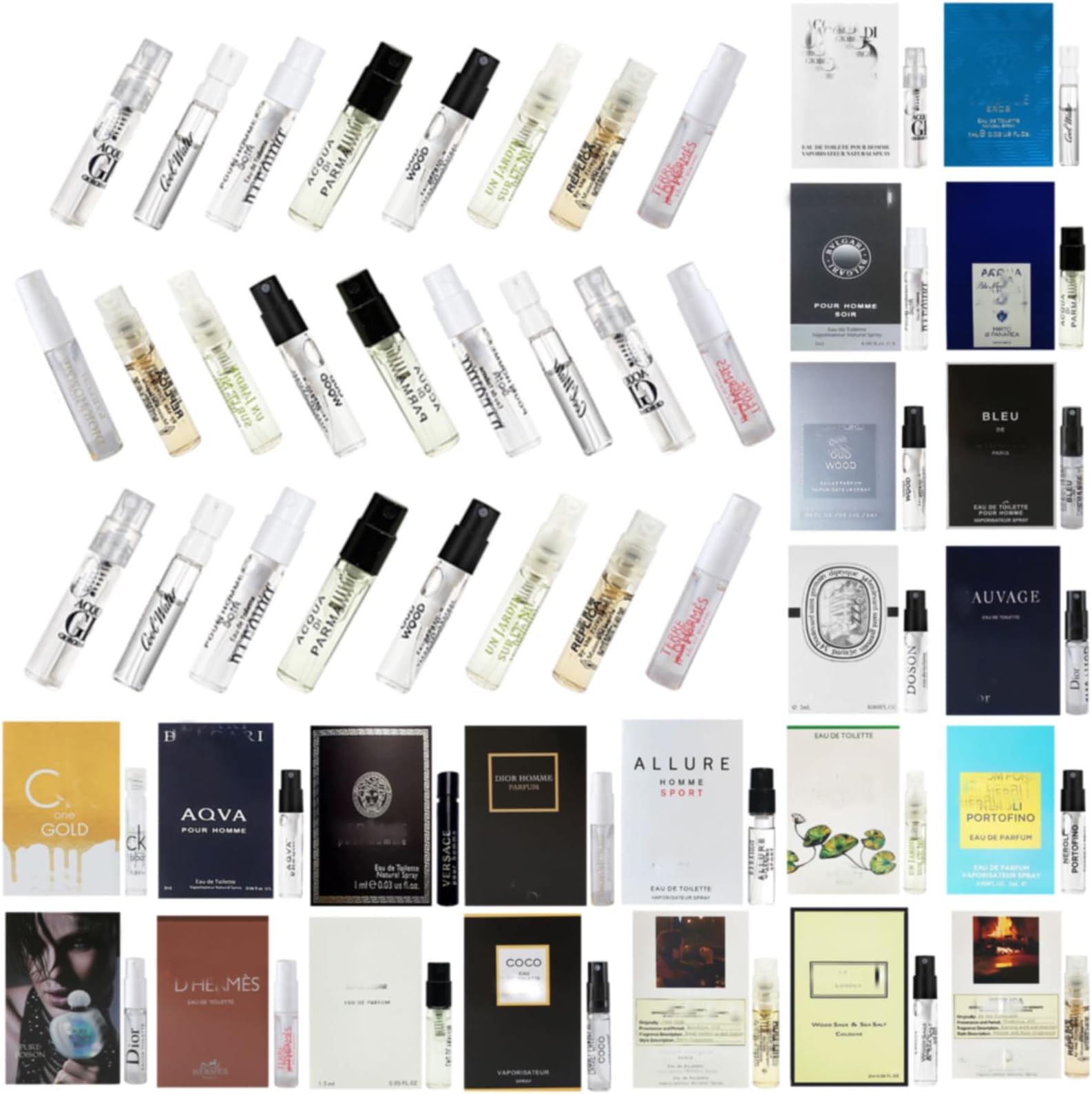Amazon.com : Men’s Fragrance High End Designer Cologne Samples Set for Men Travel Size Perfume ...