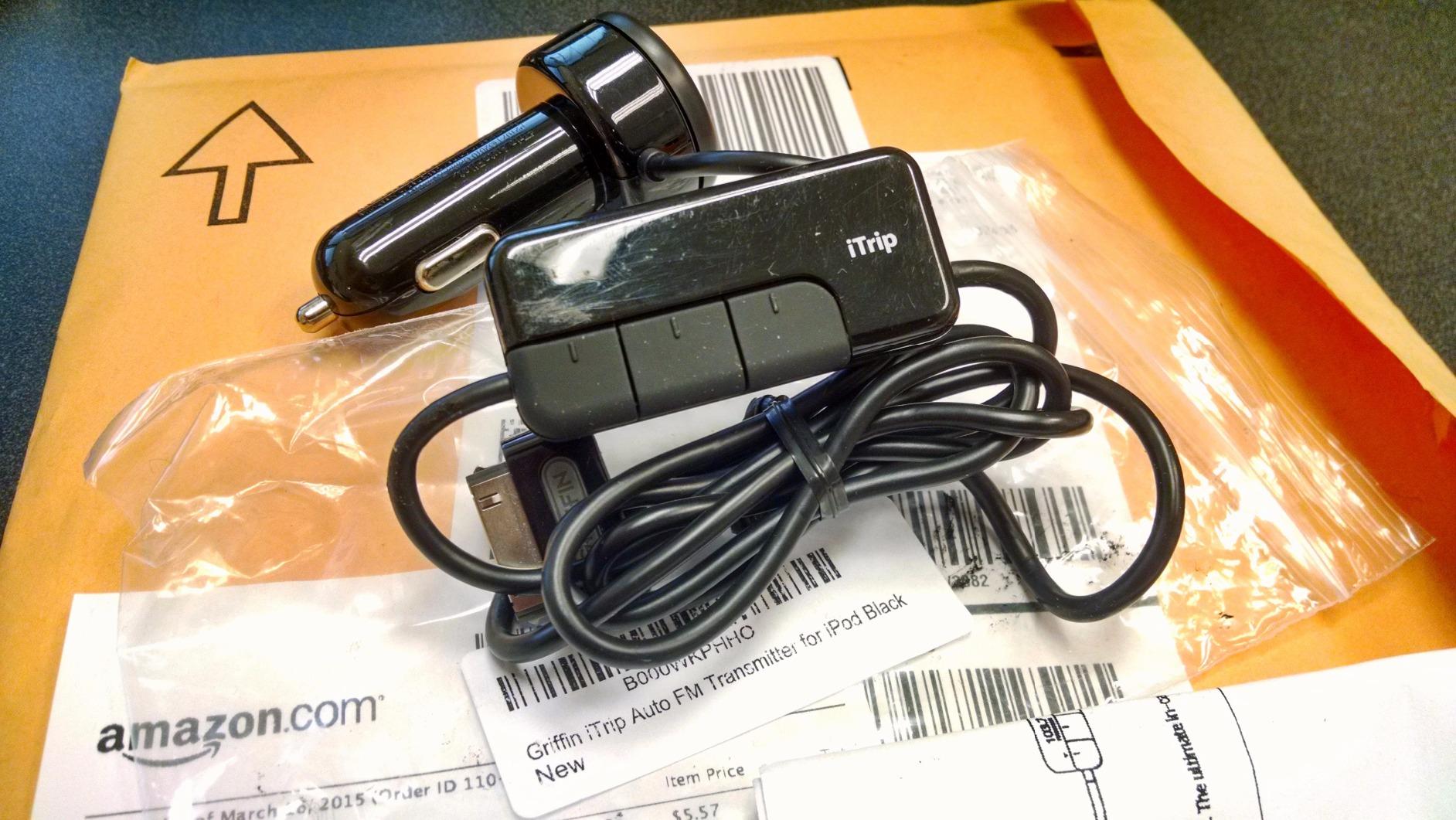 Amazon.com: Griffin iTrip Auto FM Transmitter for iPod Black : Electronics