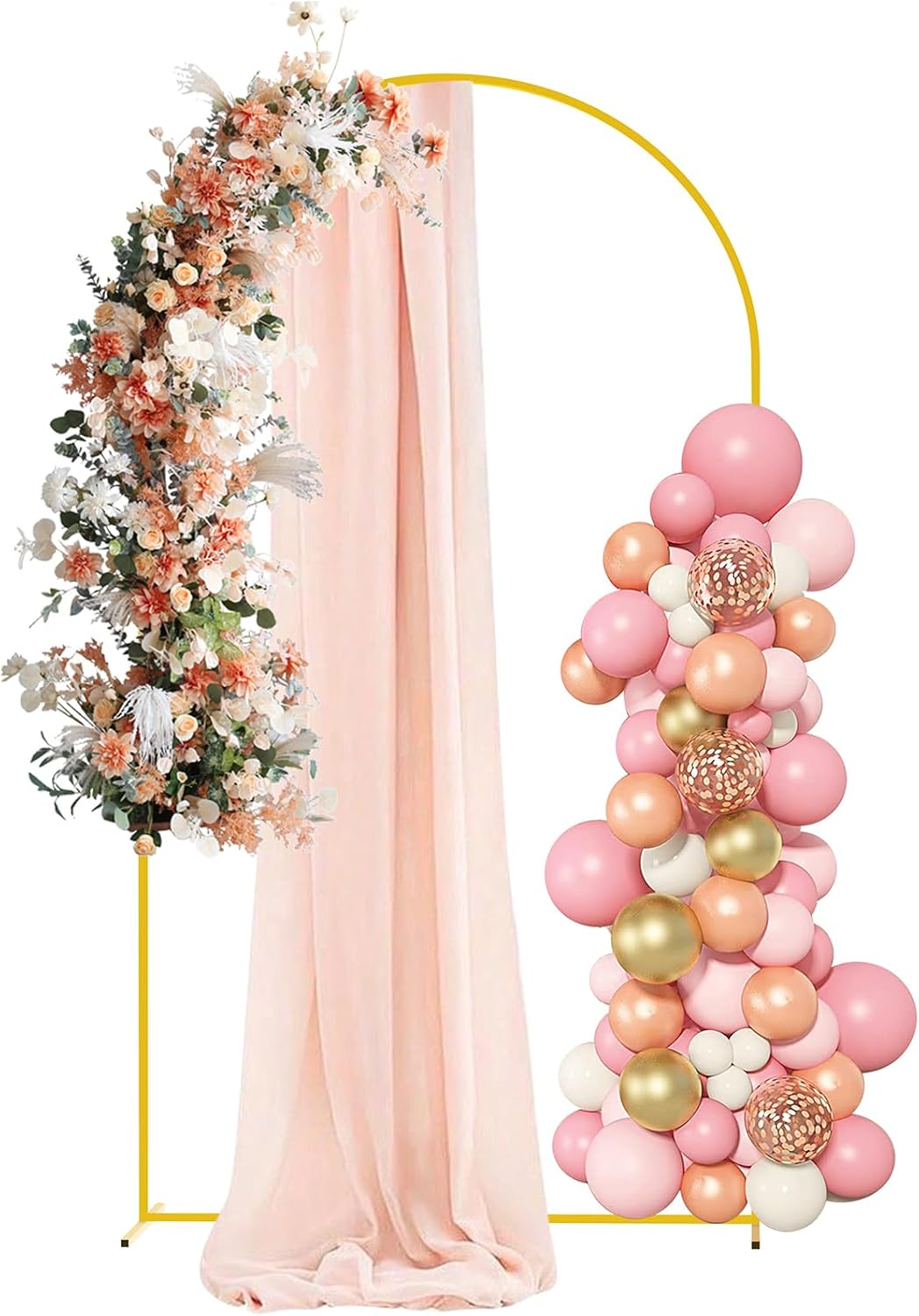Amazon.com : Wedding Arch Frame Metal Backdrop Stand 7.2FT Balloon Arch ...