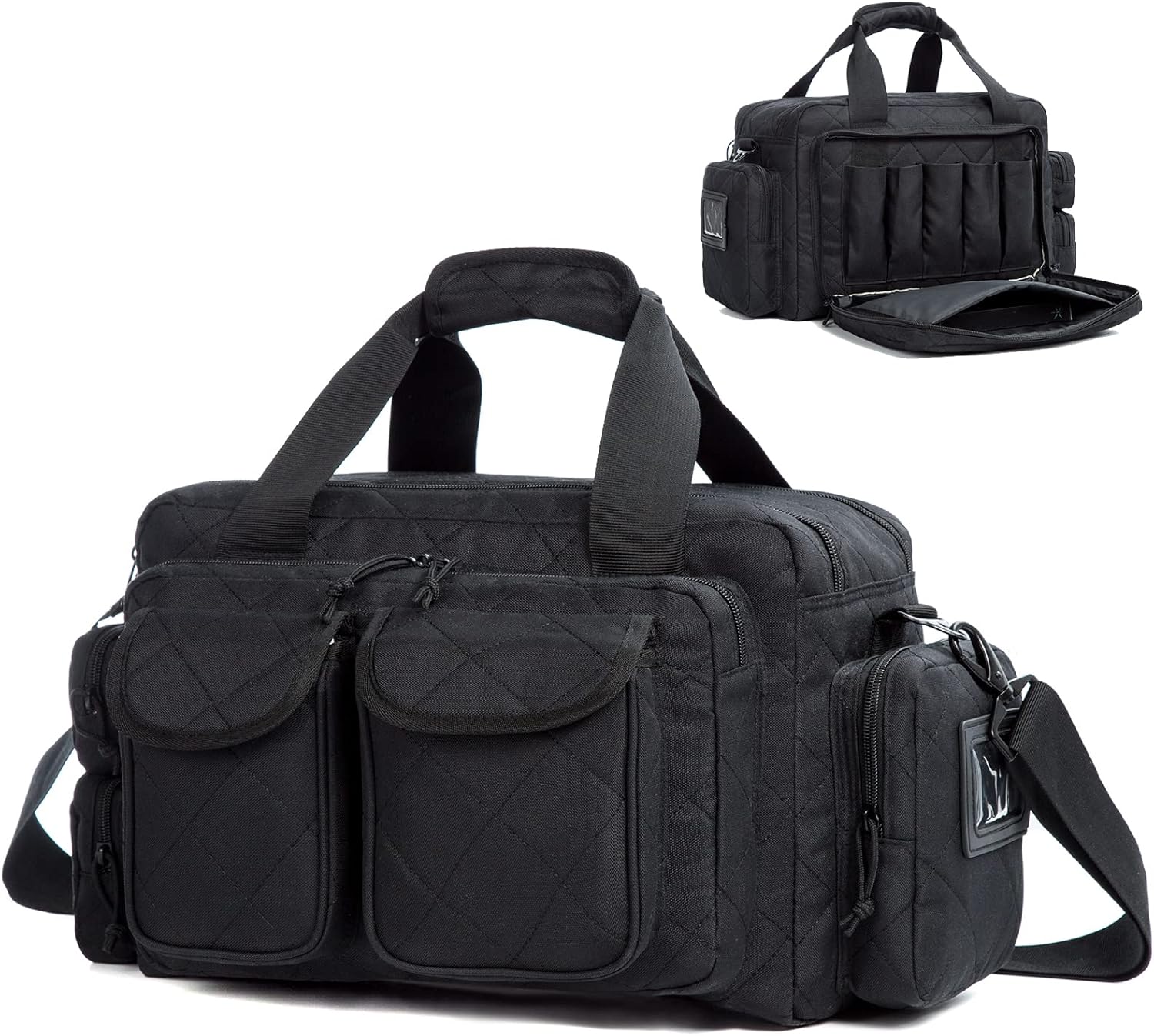 AUMTISC Gun Range Bag Tactical Shooting Range Bag with Lockable Zipper ...