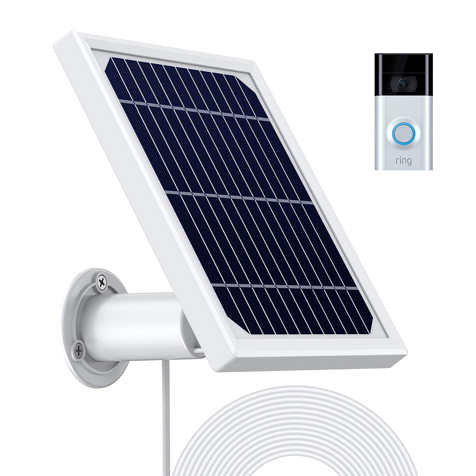 Ayotu Weaterproof Solar Panel for Video Doorbell 4(2021 Release ...