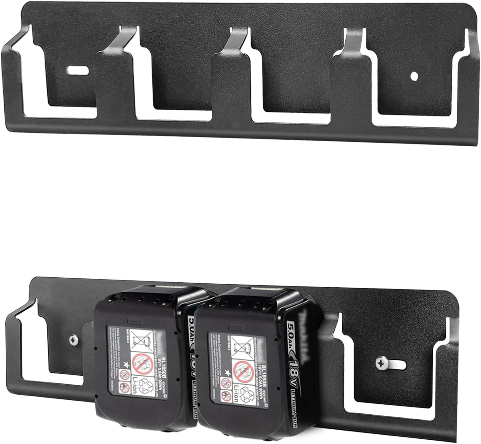 Amazon.com: KETTKEL Milwaukee M18 Battery Holder,Wall Mount 18v ...