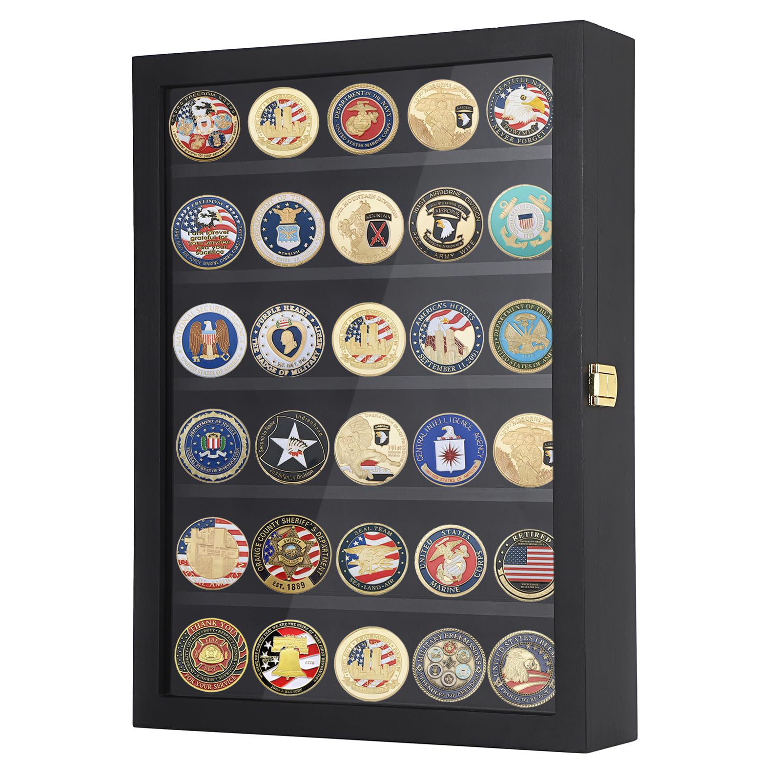 Amazon.com - Hipiwe Military Challenge Coin Display Case, Medals Shadow ...
