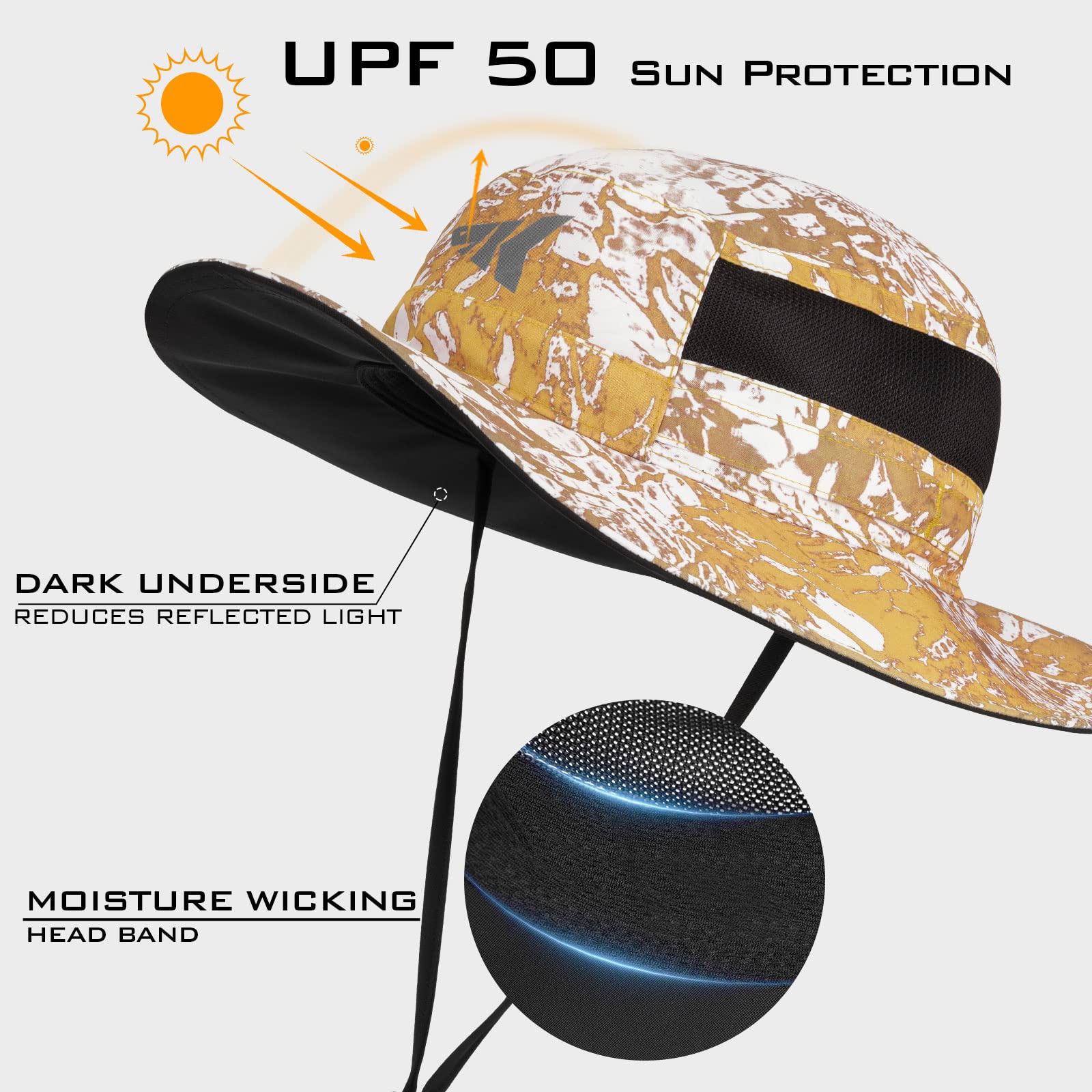Snapklik.com : KastKing Sol Armis UPF 50 Boonie Hat - Sun Protection Hat