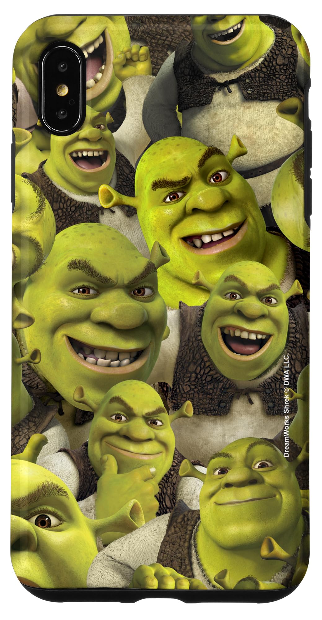 iPhone XS Max Shrek Cool Epic All Shrek Faces Collage Logo Case ...