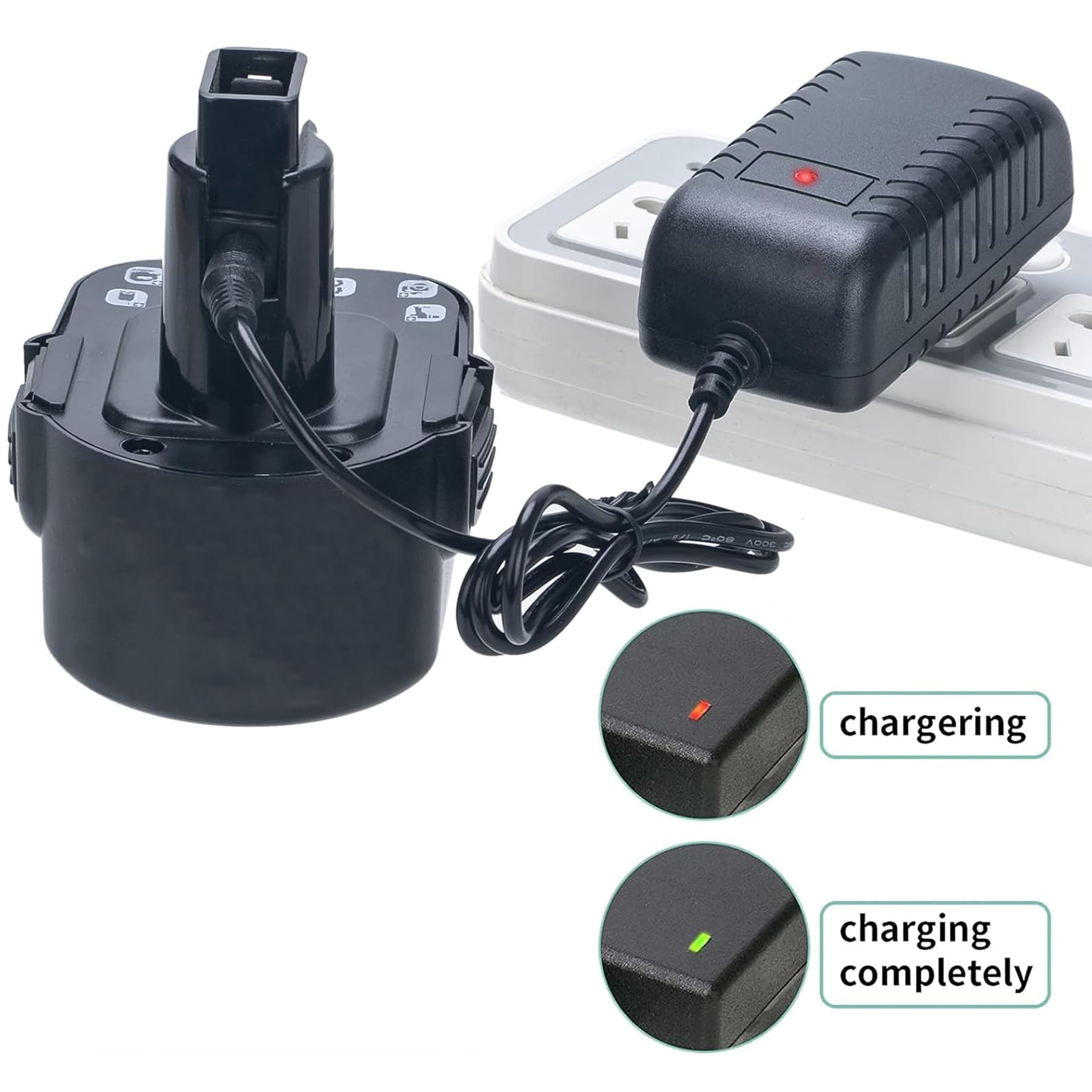 DTDBBFU 6Ah 12V Lithium-ion Battery - Compatible with DEWALT 12V DW9071 ...