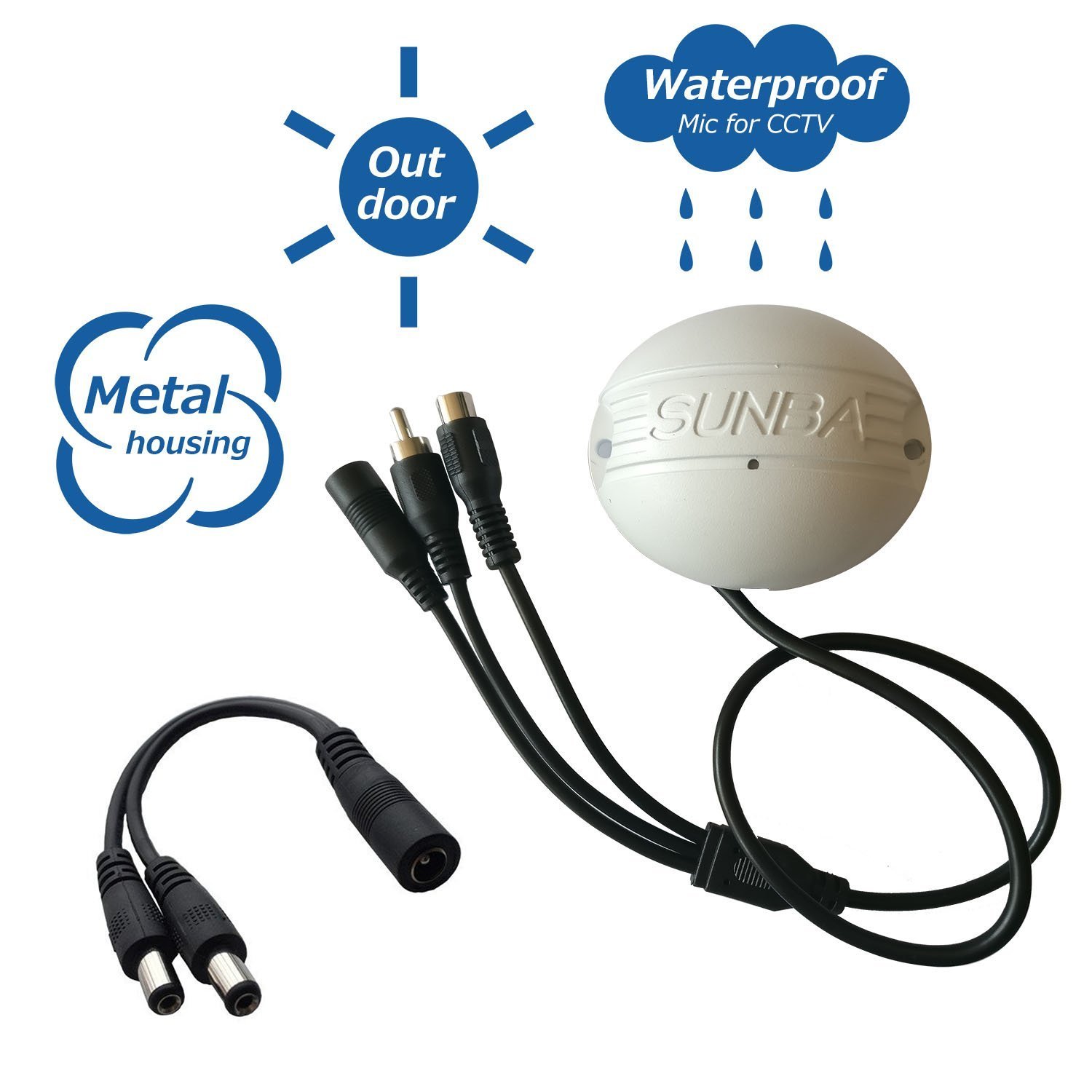 Outdoor Security Microphone CCTV Microphone Outdoor Microphone For