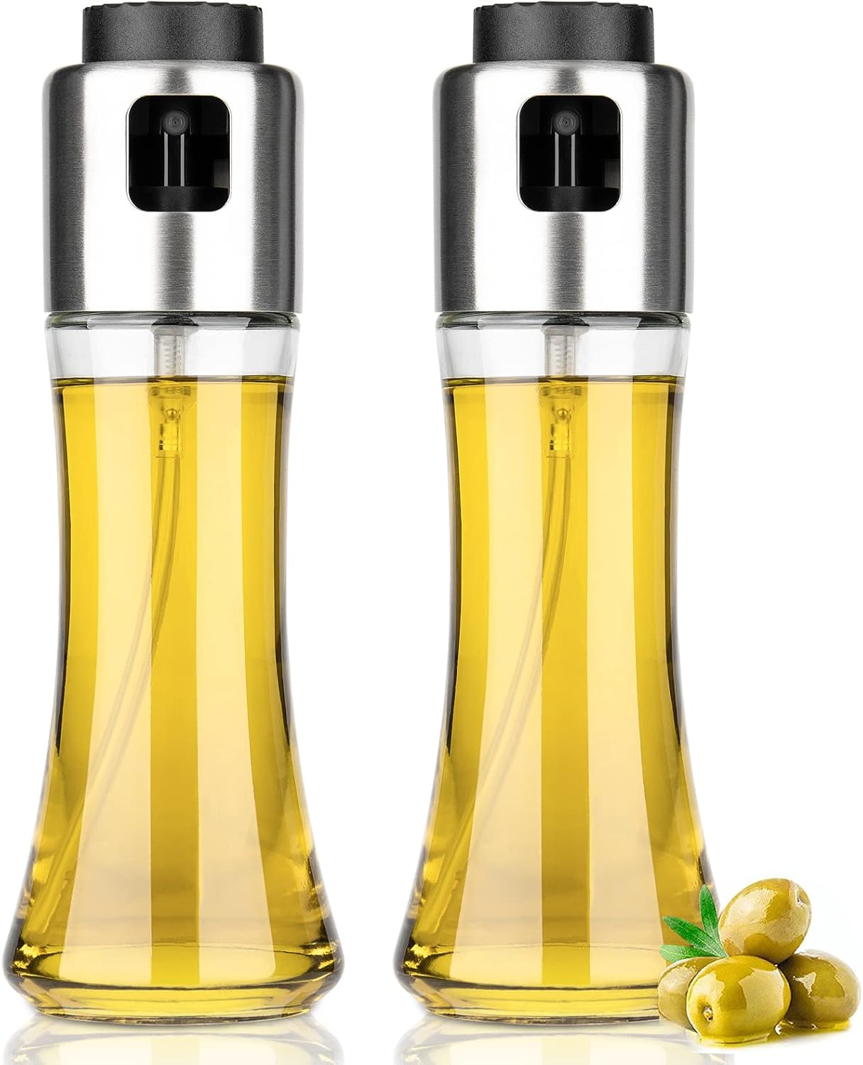 Amazon.com: mafiti 2 pack Oil Dispenser Bottle 180ml/6Oz Olive Oil Dispenser Sprayer for Cooking ...
