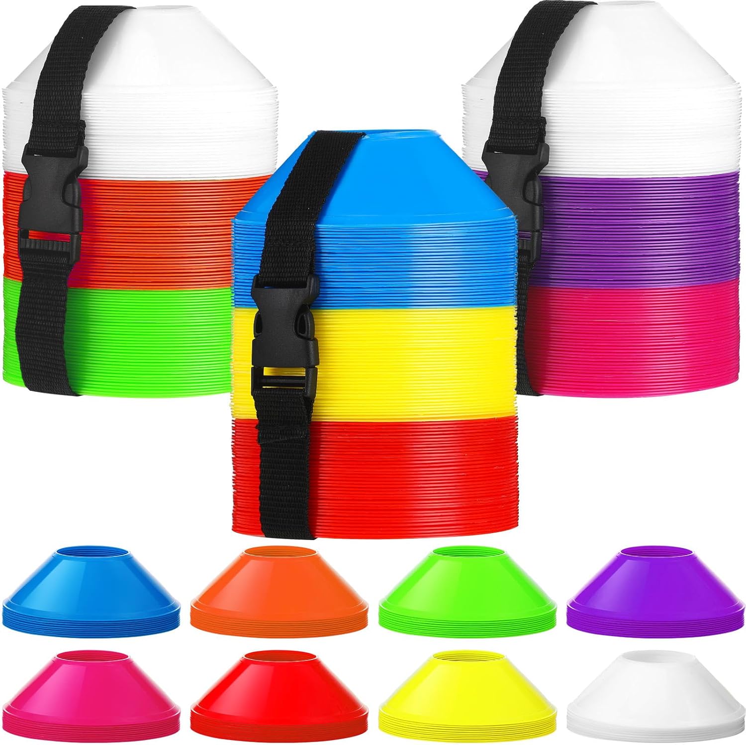 Amazon.com : Liliful 300 Pcs Soccer Cones for Drills Mini Disc Cones ...