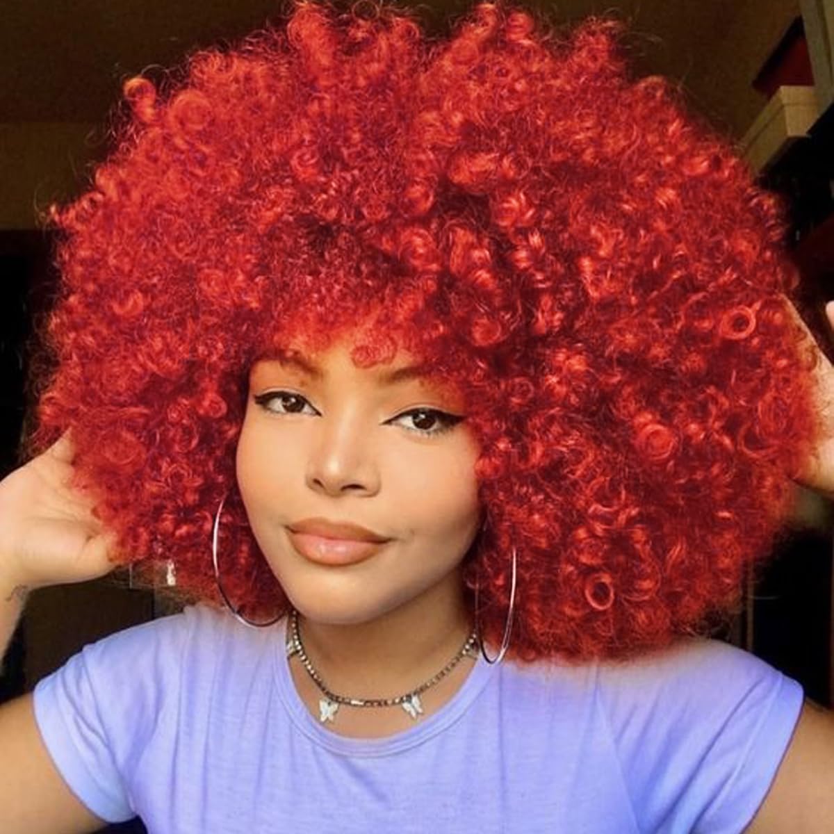 Amazon.com : QUEENTAS Afro Wigs for Women Dreadlock Wig Braided Wigs ...