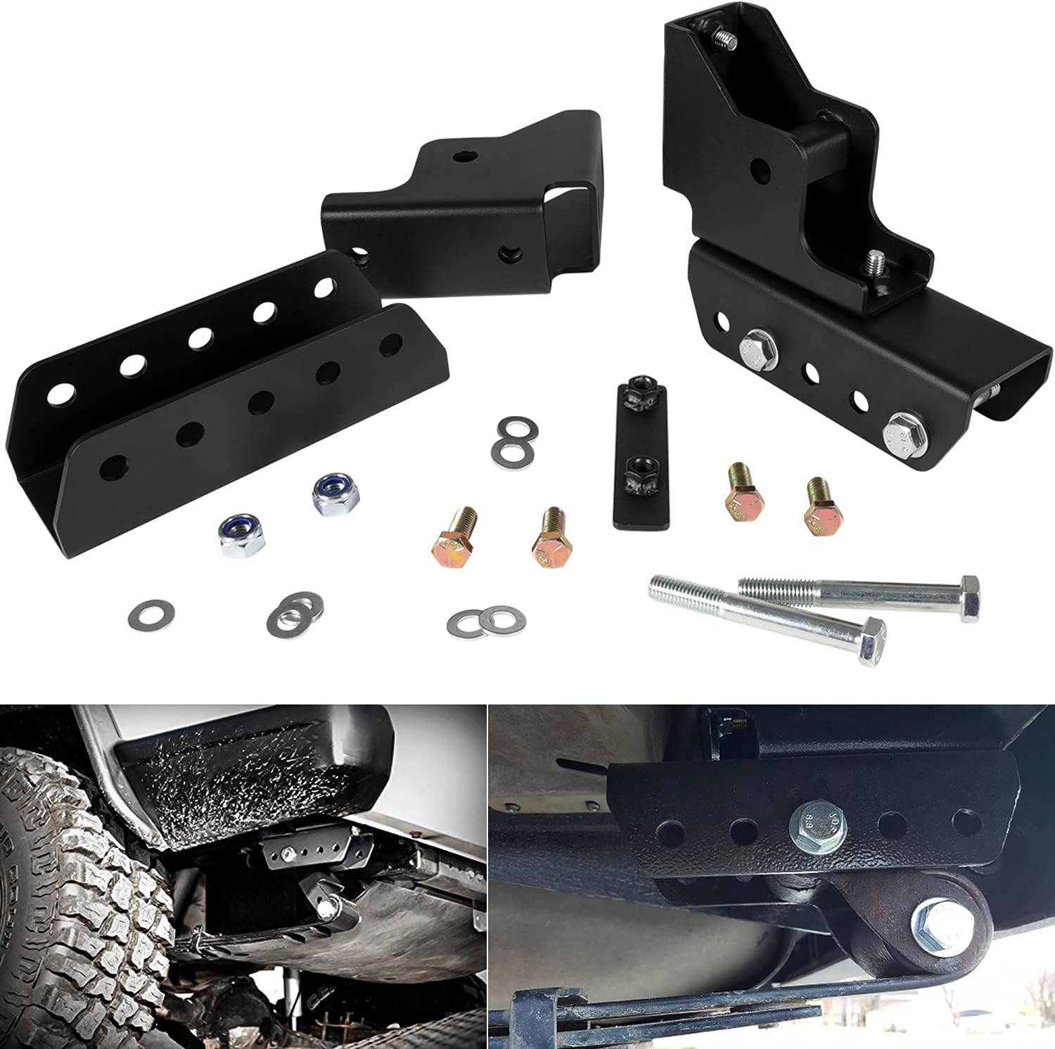 Amazon.com: 1.5" Rear Shackle Relocation Kit For 1984-2001 Jeep ...