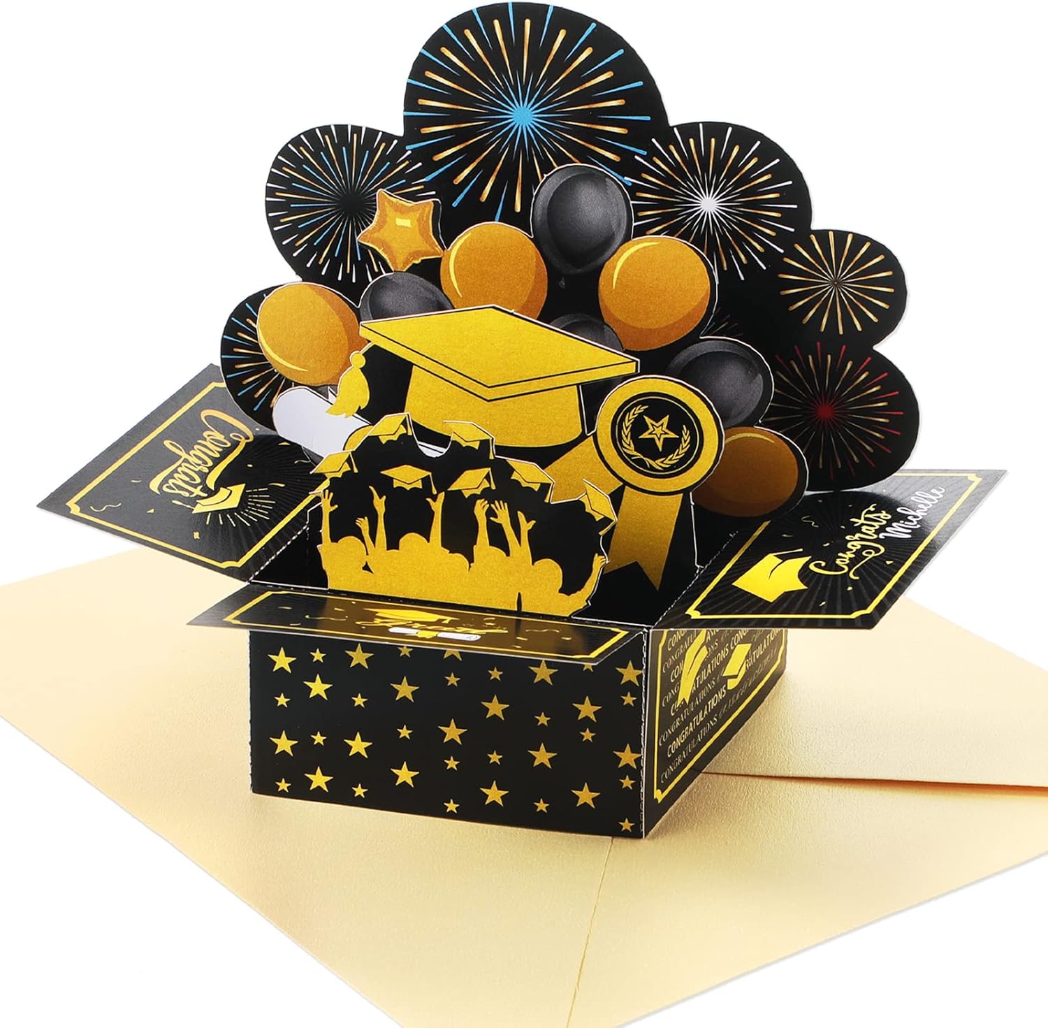 Amazon.com: 3D Graduation Pop up Card 2023 Graduation Greeting Cards 5. ...