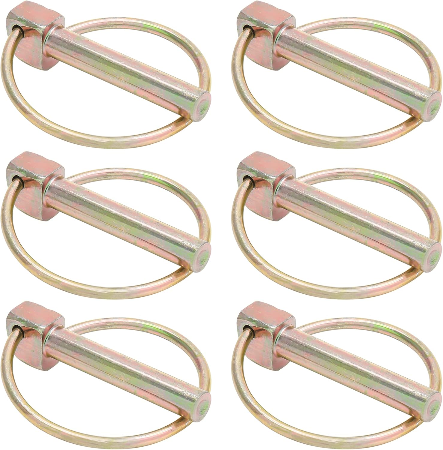 Amazon.com: Moicstiy 6Pcs 15/32 Inch Heavy Duty Lynch Pin with Ring ...