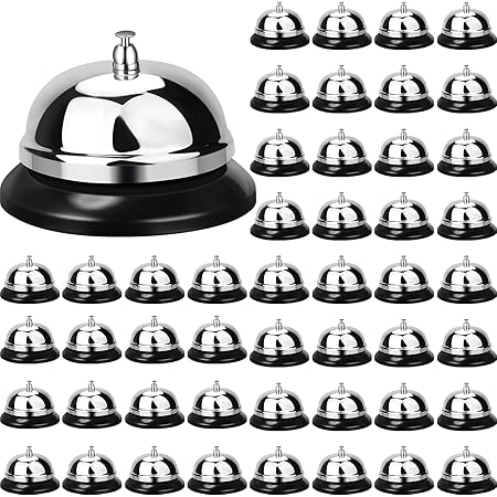 Amazon.com: 48 Packs Metal Service Call Bell Bulk 3.4 Inch Diameter ...