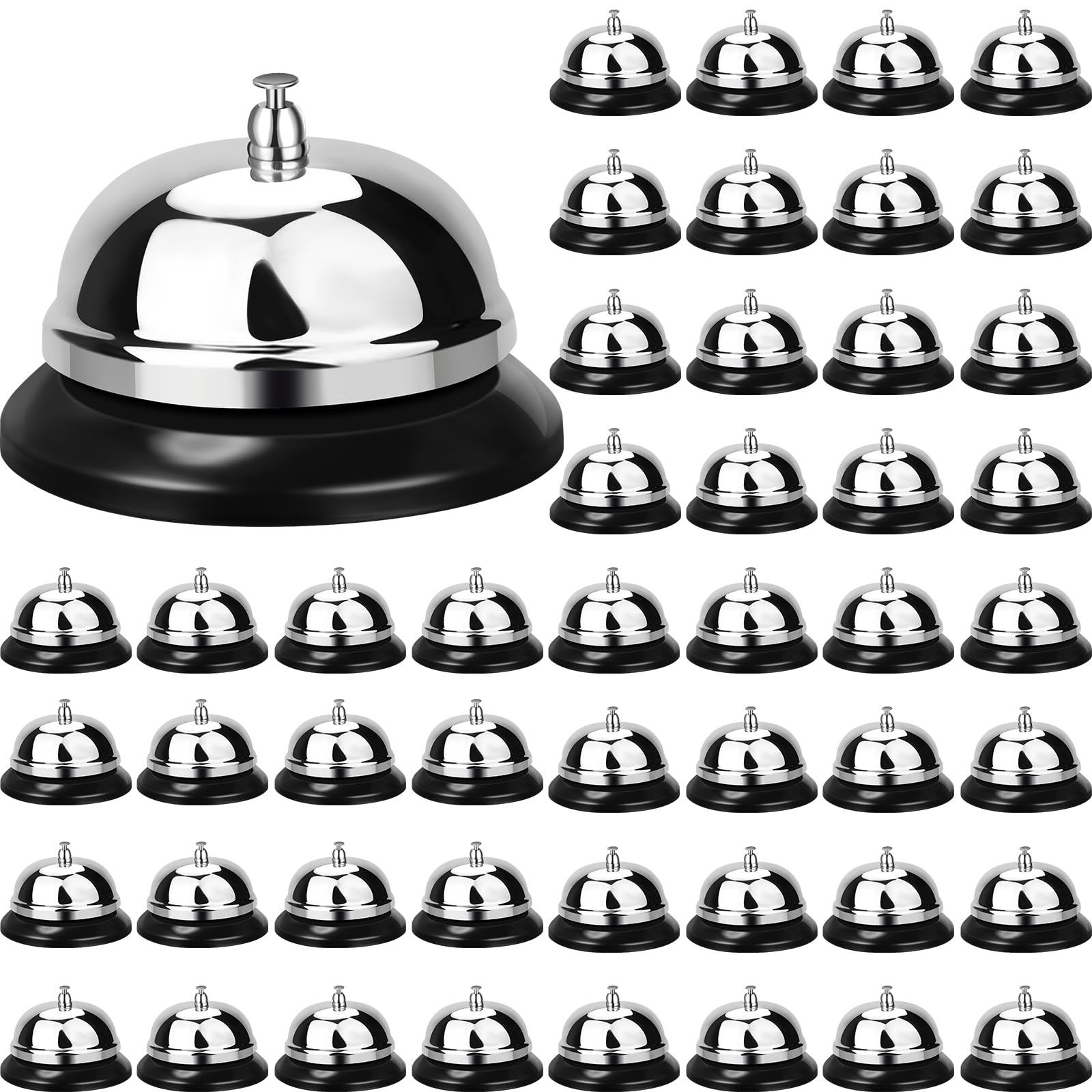 Amazon.com: Yexiya 48 Packs Call Bell 3.35 Inch Diameter with Metal ...
