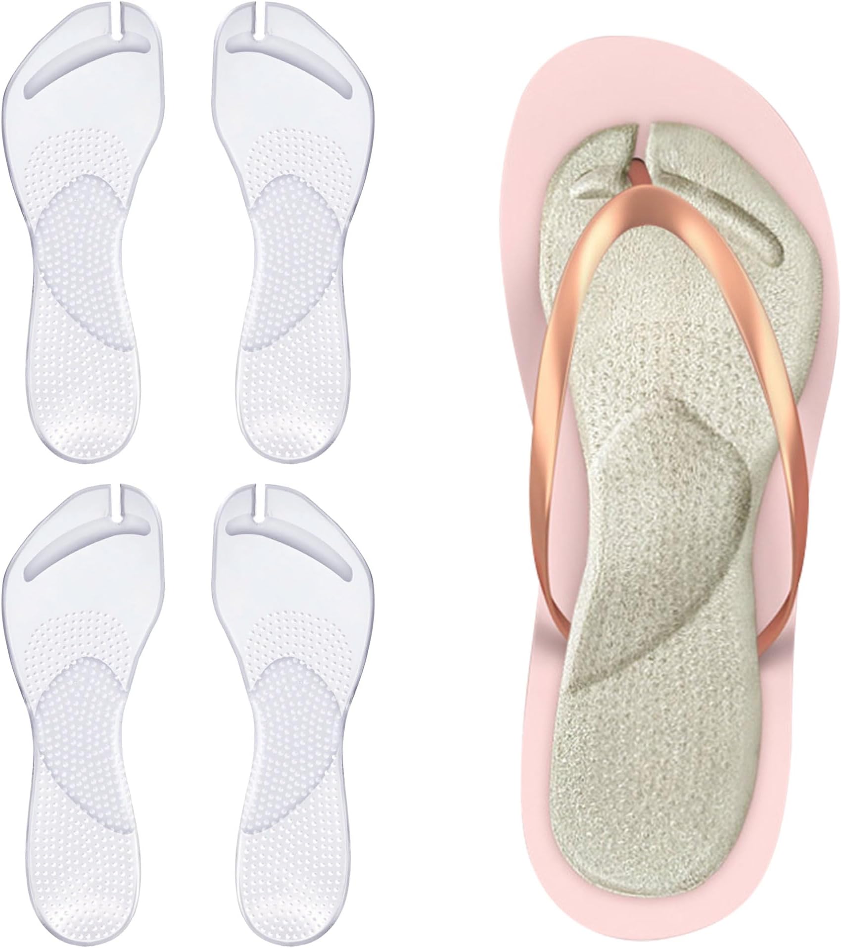 Amazon.com: SooGree 2 Pairs Gel Arch Support Cushion Insoles Adhesive ...