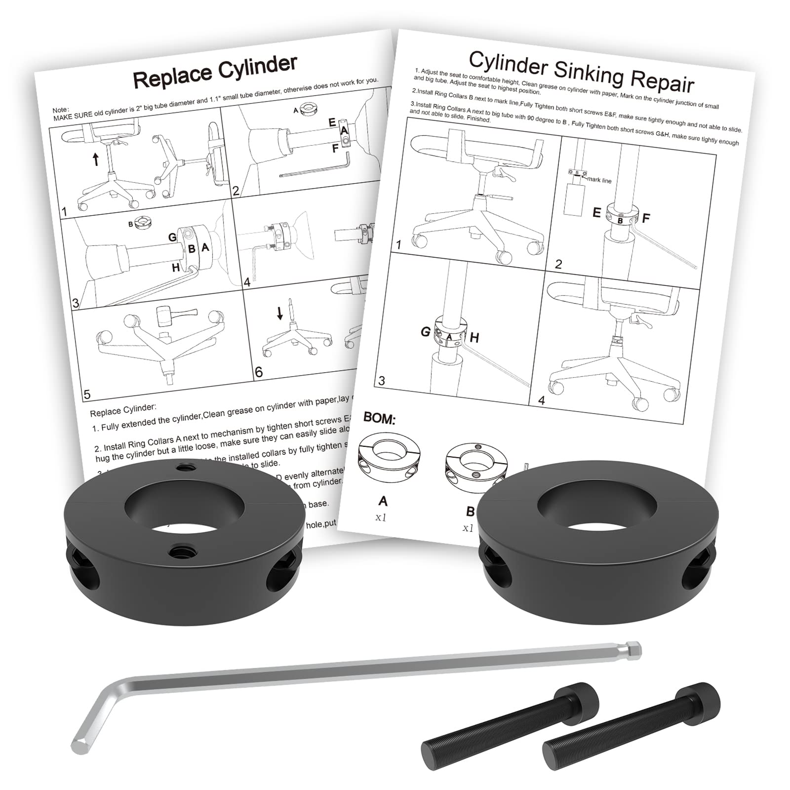 Snapklik.com : MySit Gas Lift Cylinder Removal Tools 28mm/1.1-Inch ...