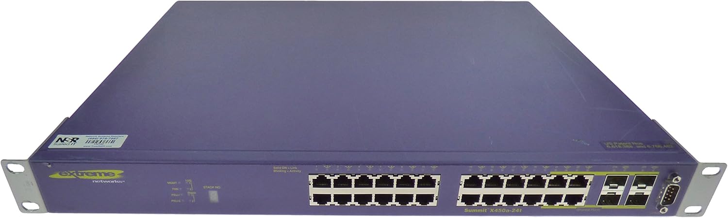 Extreme Networks Summit X450a-24t Managed Multi-Layer Ethernet Switch ...